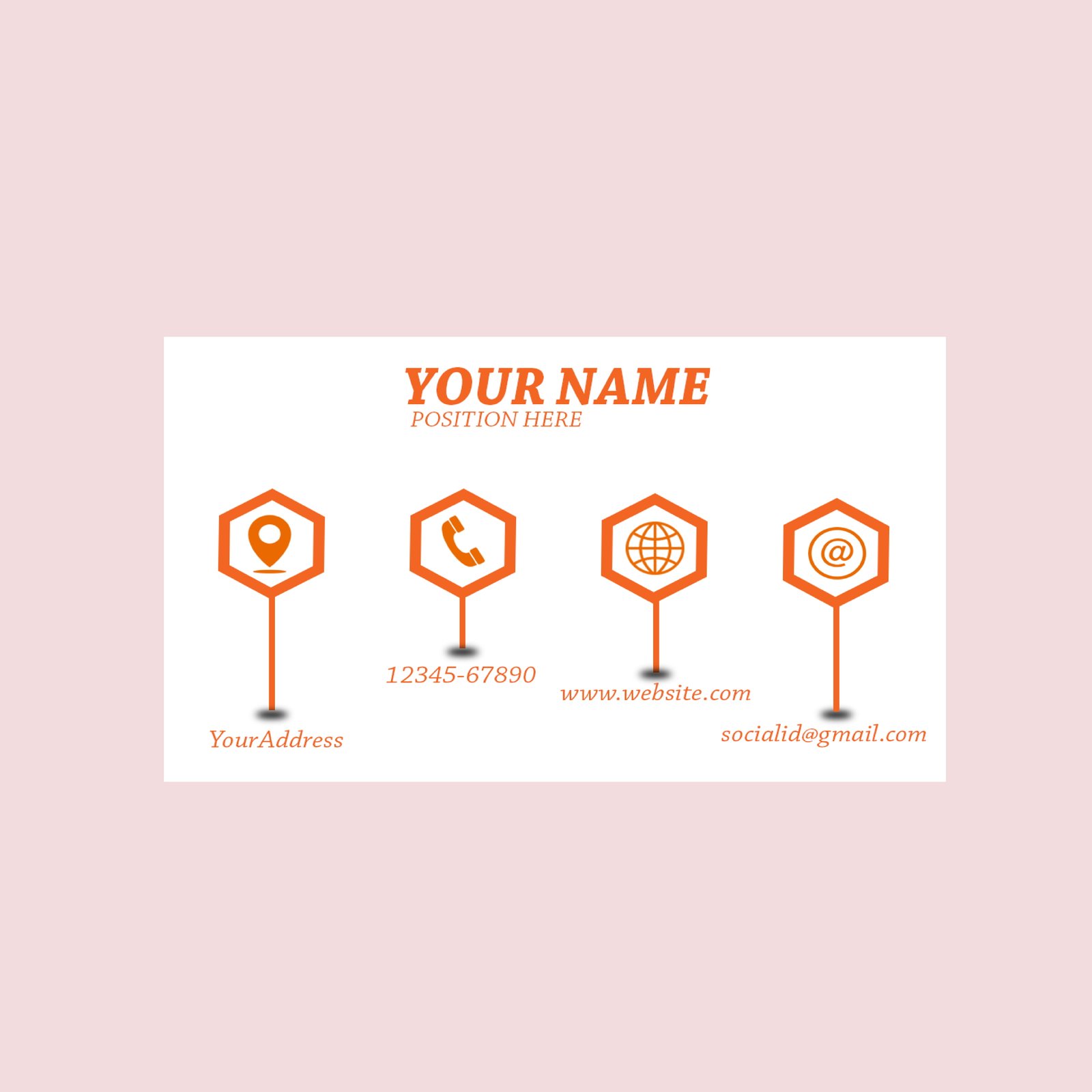 Premium Quality Standard Design Visiting Cards Design 8 - PrIndia